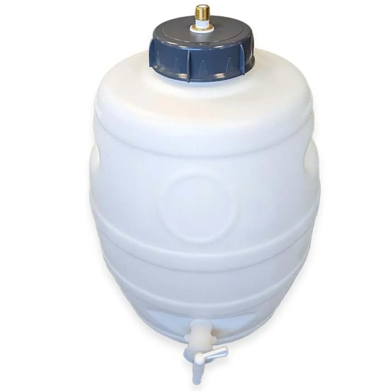 25L Pressure Barrel with 4” Cap - Complete with Pin Valve